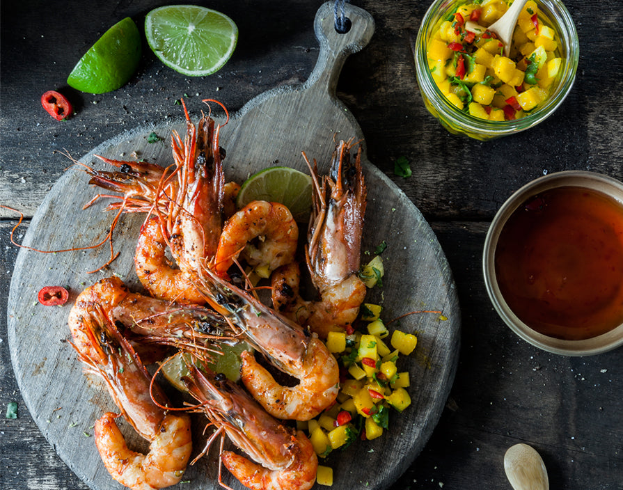 Flame Grilled Gamba's | Oil & Vinegar